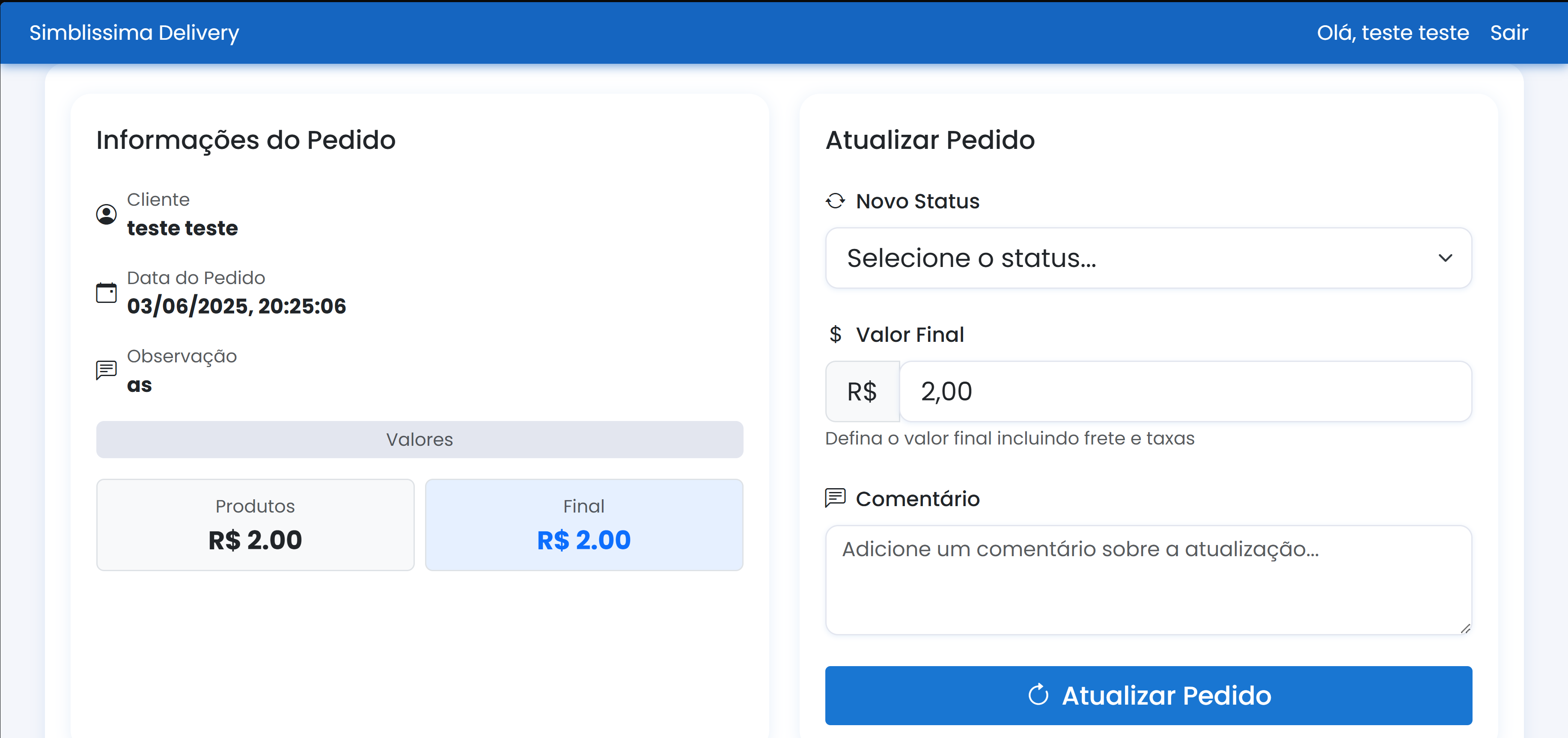 Protótipo - Simblissima